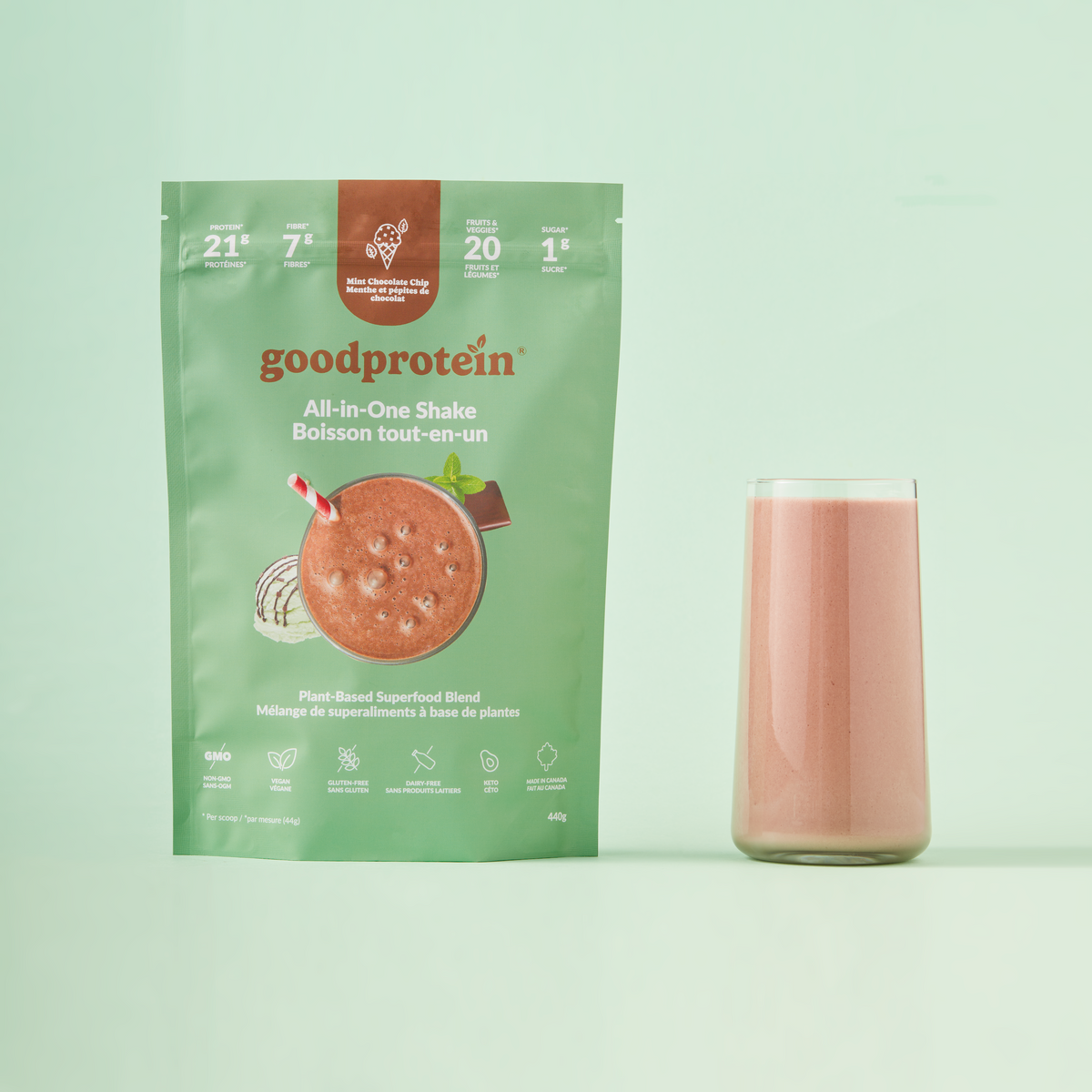 All-in-One Shake - Mint Chocolate Chip | Good Protein