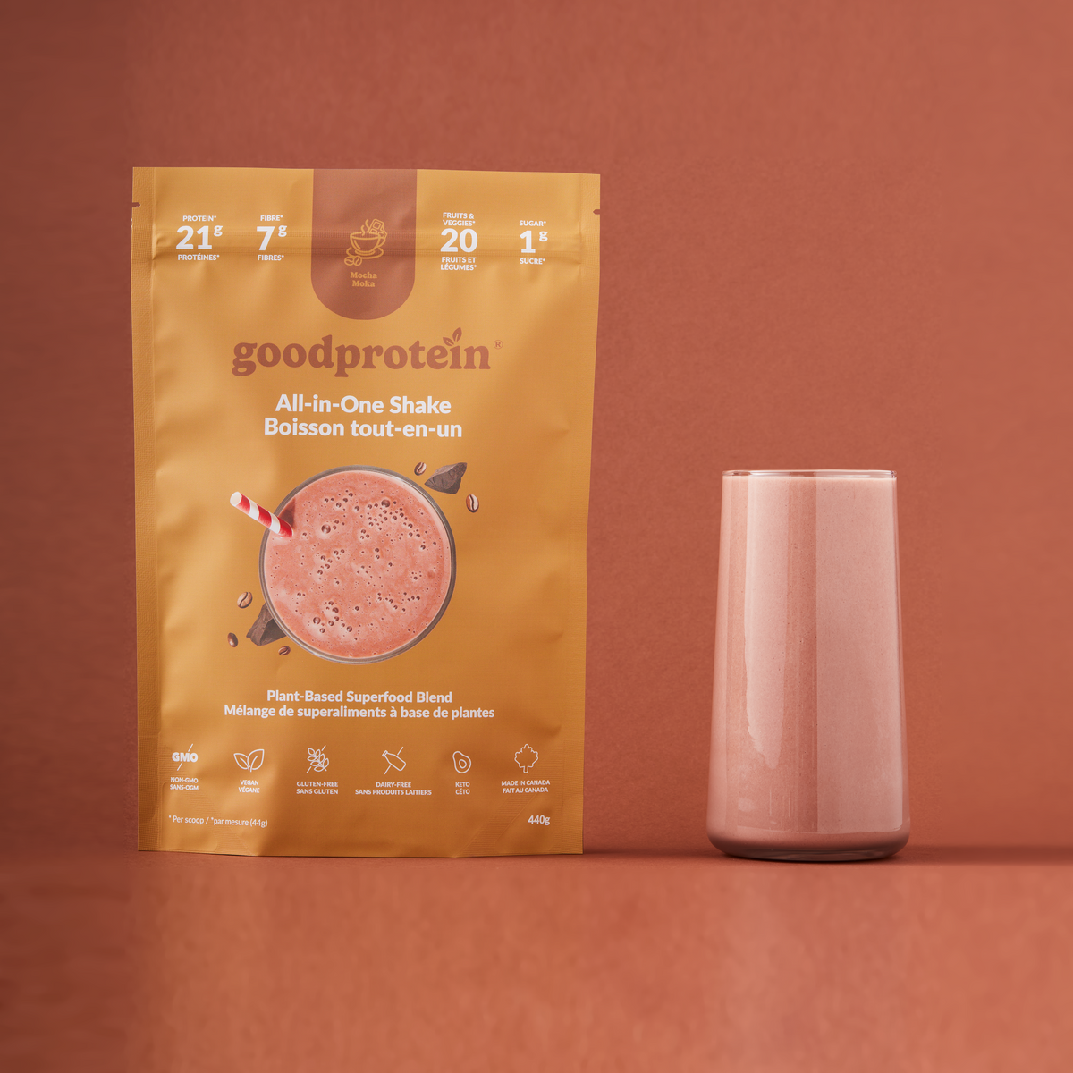 Plant-Based Protein Shakes - Mocha | Good Protein